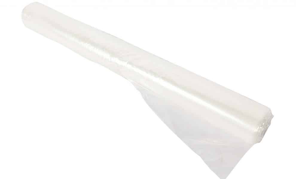50um Clear Plastic Sheet - 1 x 100m Roll - Allcon