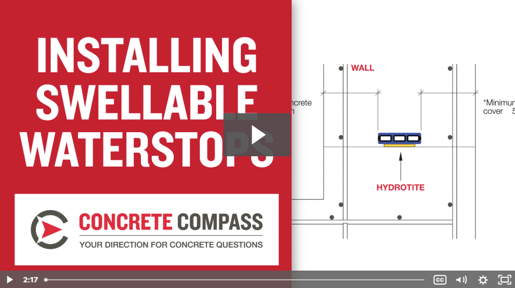 Swellable Waterstop Installation - Ep 7 | Allcon